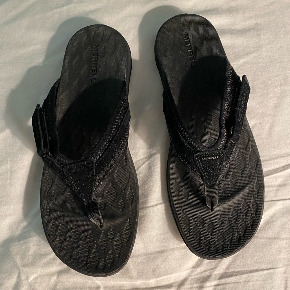 Brand New Merrell Black Suede And Leather Form 2 Flip… - Gem